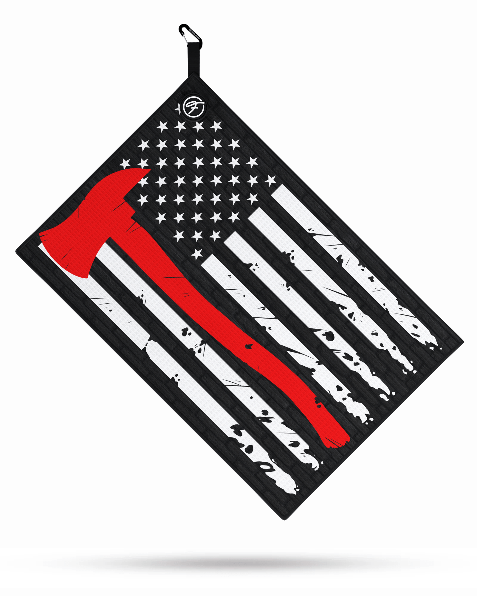THIN RED LINE MAGNETIC GOLF TOWEL | Fore Show Golf